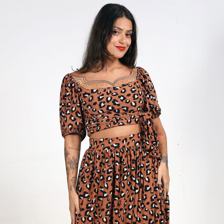 Cropped Doll Animal Print - Deliriyou